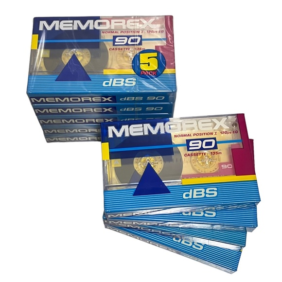 Memorex | Media | New Memorex Dbs 9 Normal Position I 20ps Eq Blank Audio Cassette Lot Of 9 ...